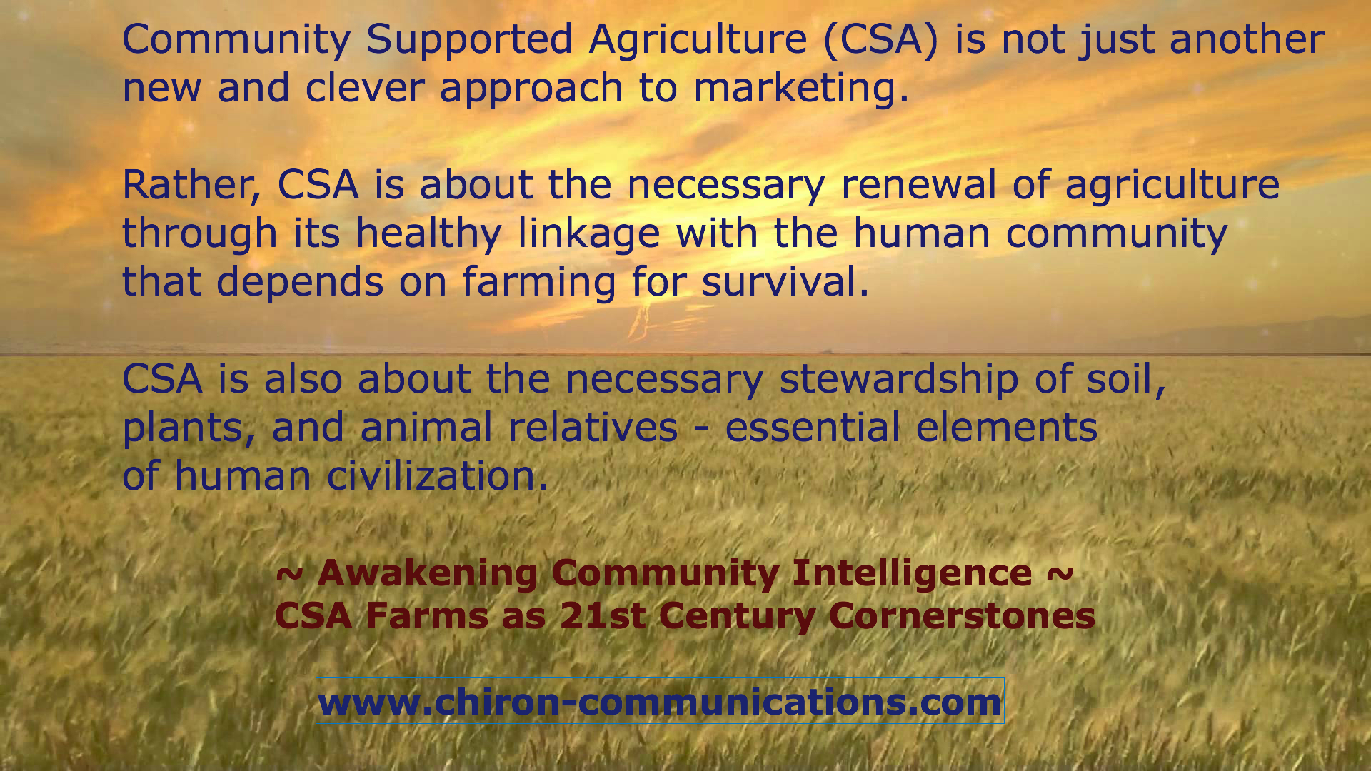CSA Archives * Page 2 of 4 * Chiron Communications
